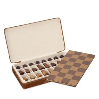AERIN Enzo Travel Chess Set in Chestnut | Bloomingdale's