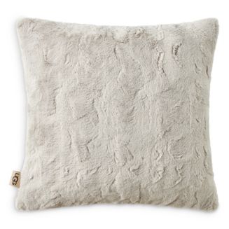 UGG® Olivia Faux Fur Decorative Pillow, 20" x 20" | Bloomingdale's Home