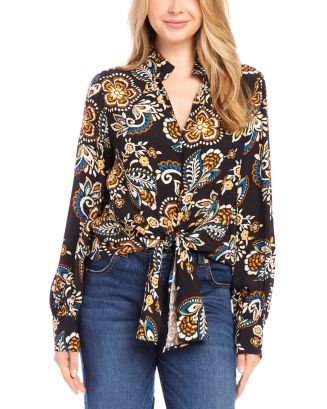 Karen Kane Tie Front Top | Bloomingdale's