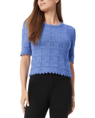 Sam Edelman Robyn Pointelle Knit Sweater | Bloomingdale's