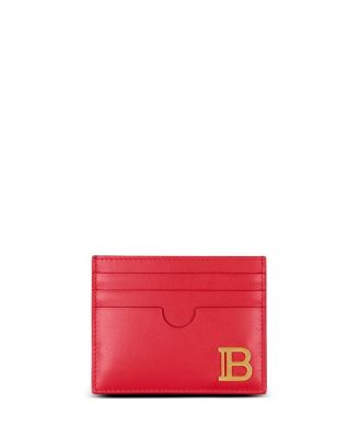 Balmain Women's B-Buzz Leather Card Holder | Bloomingdale's