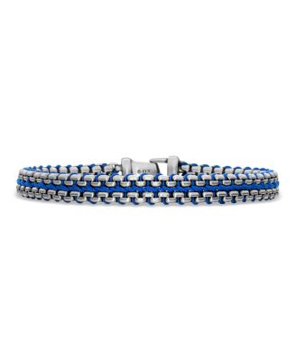 Click here for David Yurman Mens Woven Box Chain Bracelet in Ster... prices