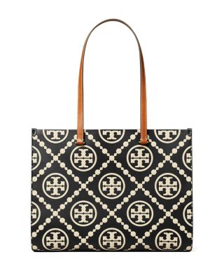 Click here for Tory Burch T Monogram Contrast Leather Tote prices