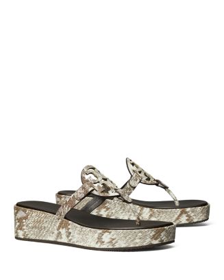 Tory Burch Women's Miller Wedge Sandals | Bloomingdale's