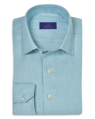 Click here for David Donahue Regular Fit Herringbone Sport Shirt prices
