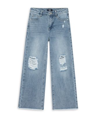Truce Girls' Straight Leg Destructed Jean - Big Kid | Bloomingdale's