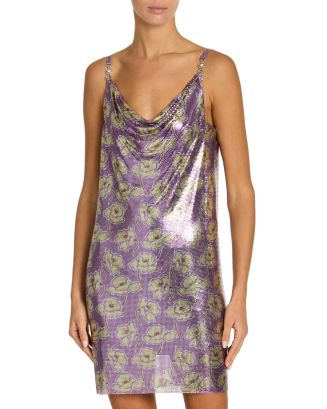 Versace Metal Mesh Printed Dress | Bloomingdale's