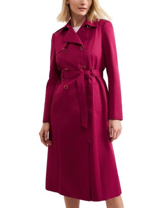 Phase Eight Cheryl Fitted Trench Button Up Jacket | Bloomingdale's Women