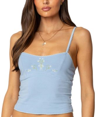 Click here for Edikted Prairie Embroidered Tank Top prices