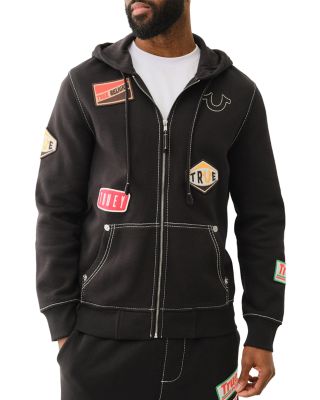 True Religion Regular Fit Patch Zip Hoodie | Bloomingdale's Men
