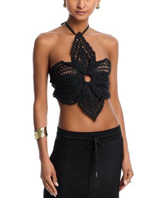 Click here for Cult Gaia Darlena Crochet Halter Top prices