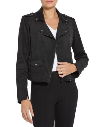 Lyssé Amelia Moto Faux Suede Jacket | Bloomingdale's