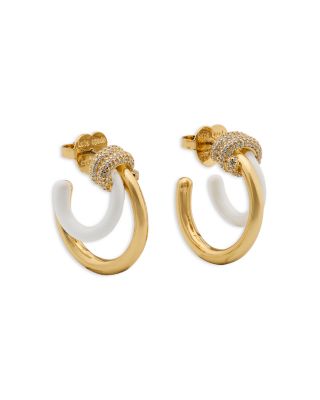Click here for kate spade new york Ropes & Knots Layered Hoop Ear... prices