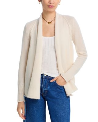Click here for Aqua 100 Cashmere Drape Front Cardigan - Exclusive prices
