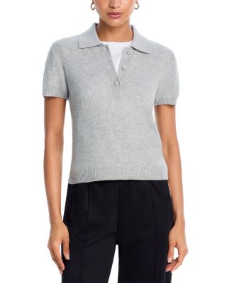 Click here for Aqua 100 Cashmere Polo Sweater - Exclusive prices