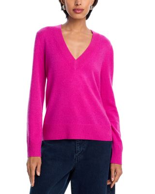 Click here for Aqua 100 Cashmere V Neck Sweater - Exclusive prices