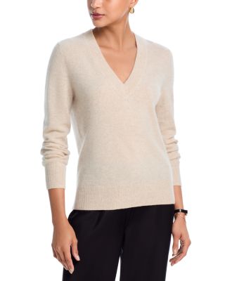 Click here for Aqua 100 Cashmere V Neck Sweater - Exclusive prices