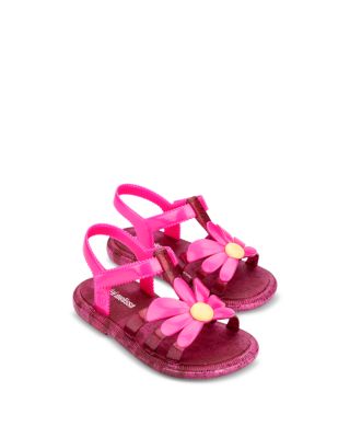 Click here for Mini Melissa Girls Hip Bloomy Sandals - Toddler prices