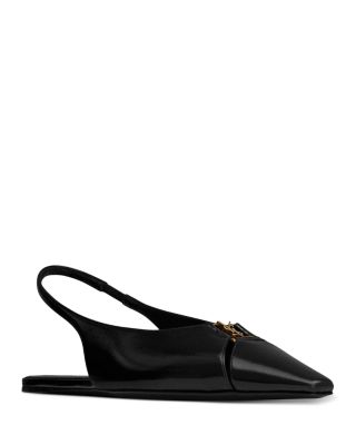 Click here for Saint Laurent Womens Babylone Slingback Flats prices