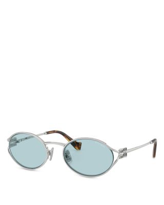 Click here for Miu Miu Metal Oval Sunglasses  54mm prices