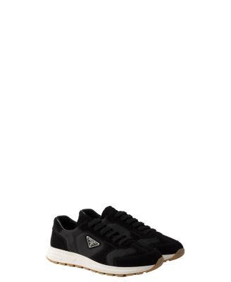 Click here for Prada Mens Prax Suede and Re-Nylon Sneakers prices