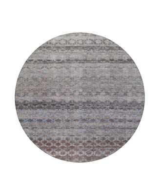 Dalyn Burano Washable BU6 8x8 Round Area Rug - Brown