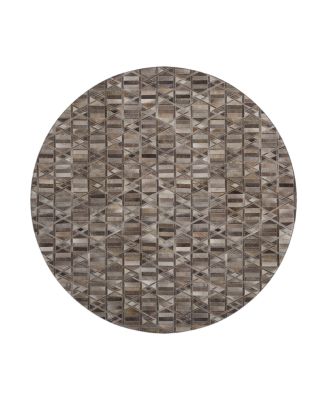 Dalyn Bozeman Washable BM4 8x8 Round Area Rug - Gray