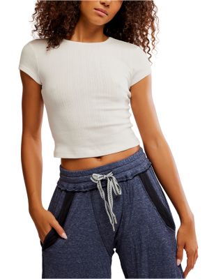 Click here for Free People Wait A Minute Baby Tee prices