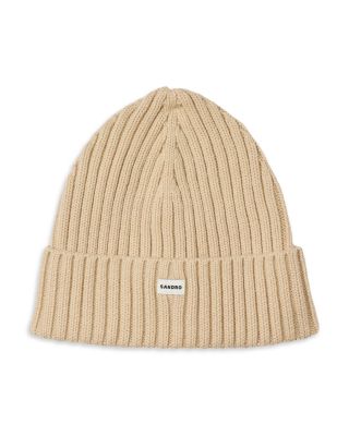 Click here for Sandro Ribbed Knit Cuffed Beanie prices