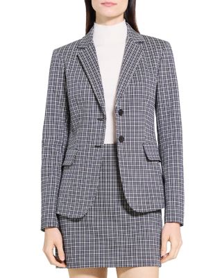 Click here for Theory Carissa Plaid Blazer prices