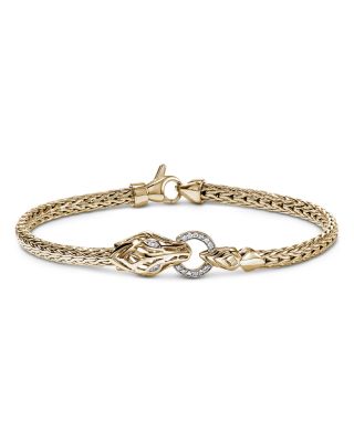 Click here for John Hardy 14K Yellow Gold Diamond Naga Bracelet... prices