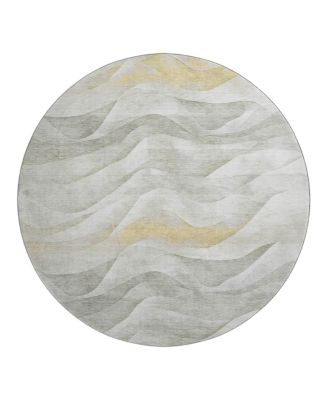 Dalyn Pacifica PA3 8x8 Round Area Rug - Silver