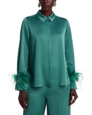 Click here for Ungaro Luna Satin Back Crepe Blouse prices