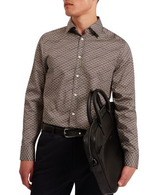 Click here for Ted Baker Agnar Long Sleeved Regular Fit Button Do... prices
