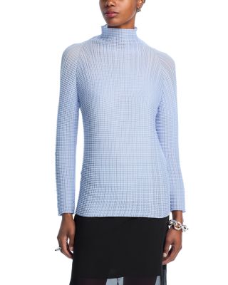 Click here for Issey Miyake Wooly Pleats Mock Neck Top prices