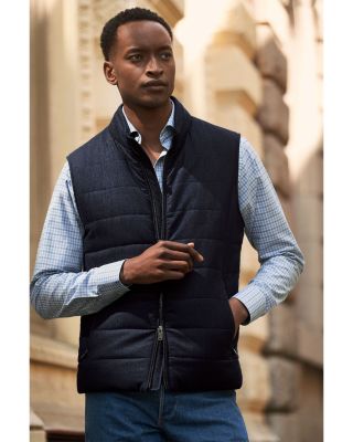 Eton Relaxed Fit Wool Padded Vest