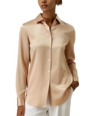 Click here for Lilysilk Spread Collar Silk Shirt prices