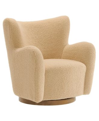 Click here for Modway Montrose Wingback Sherpa Swivel Accent Chai... prices