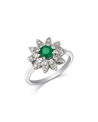 Click here for Bloomingdales Fine Collection Emerald & Diamond Fl... prices