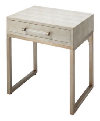 Click here for Jamie Young Kain Faux Leather Shagreen Side Table prices