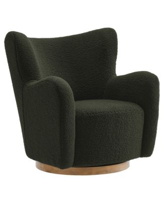 Click here for Modway Montrose Wingback Sherpa Swivel Accent Chai... prices