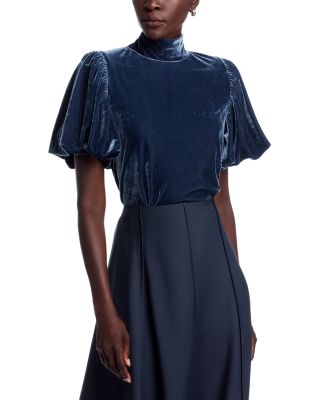 Click here for Area Stars Velvet Mock Neck Top prices