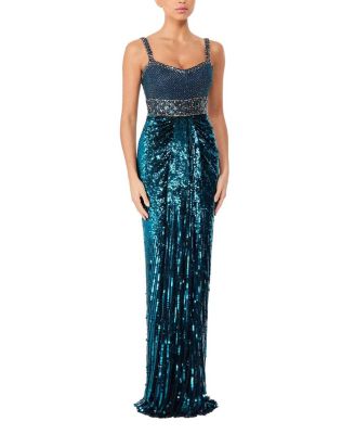 Click here for Jenny Packham Only You Embellished Draped Maxi Dre... prices
