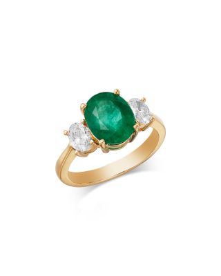 Click here for Bloomingdales Emerald & Diamond Ring in 14K Yellow... prices