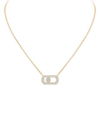 Click here for Messika 18K Gold So Move Diamond Oval Pendant Neck... prices