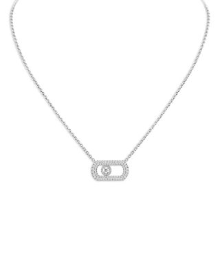 Click here for Messika 18K Gold So Move Diamond Oval Pendant Neck... prices