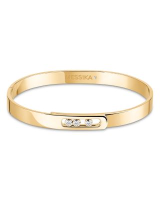 Click here for Messika 18K Gold Move Noa Diamond Polished Bangle... prices
