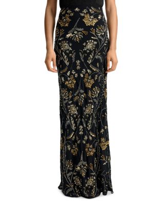 Click here for Veronica Beard Medina Sequin Floral Maxi Skirt prices
