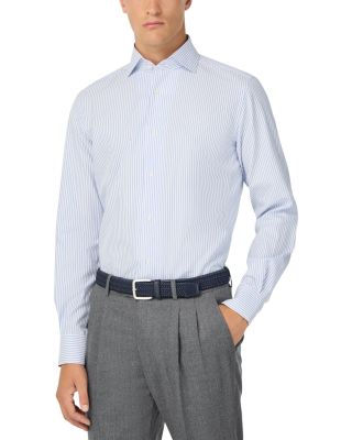 Click here for Boggi Milano Dobby Long Sleeve Button Front Shirt prices