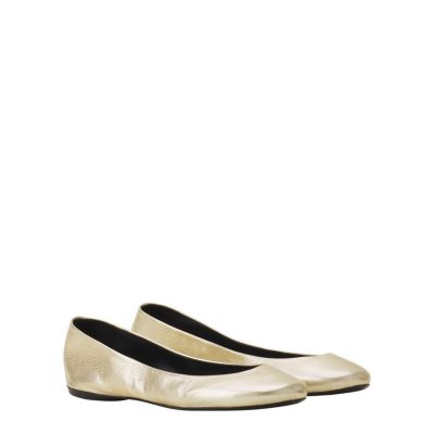 Click here for Lanvin The Ballerina Flat In Metallic Leather prices
